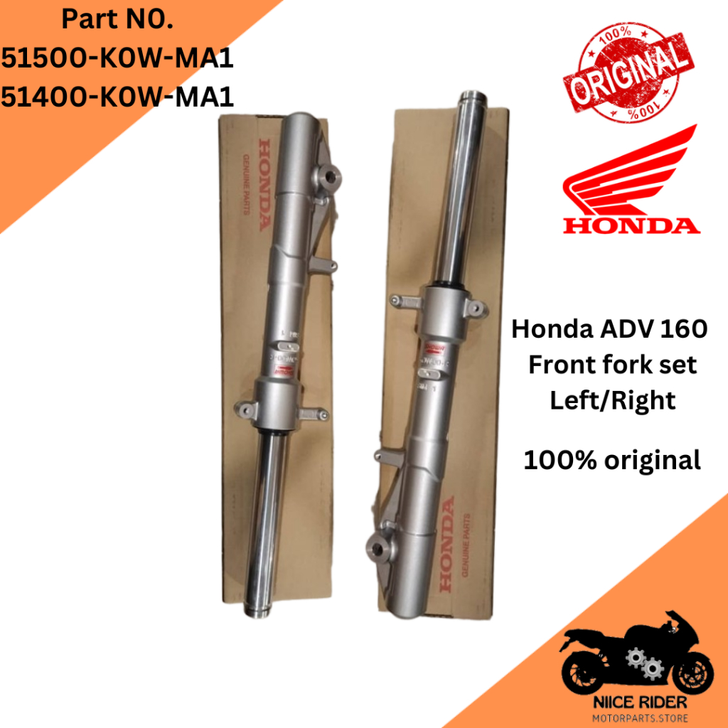 Honda ADV 160 Front fork assy depan showa 100% set left right 51500-K0W ...
