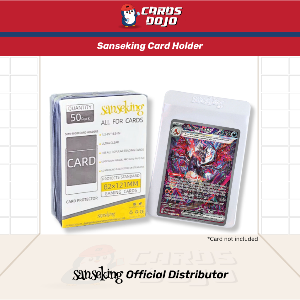 Sanseking Semi-Rigid Card Holder for Card Grading Topload 0.5mm PVC ...