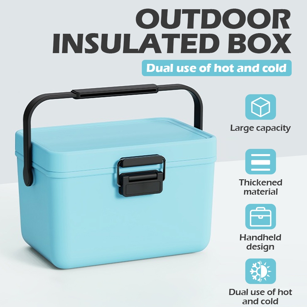 3.8L Ice Box Camping Small Cooler Box Food&Drink Fishing Storage ...