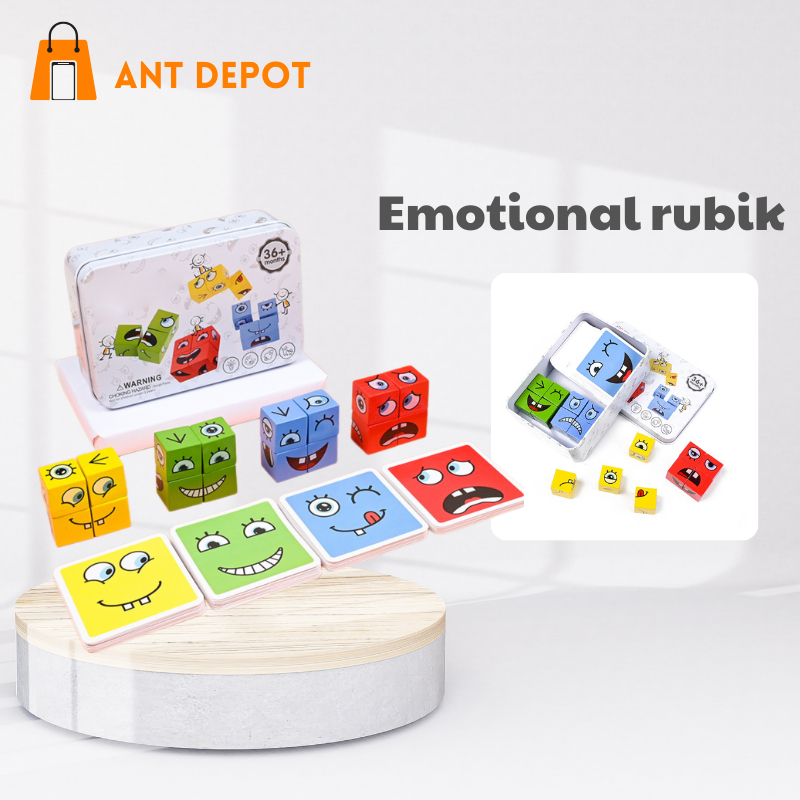 Rubik's Cube Emoji Face Changing Brain Training Game for Emotional ...