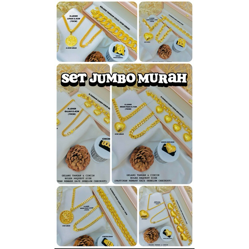 Gold BANGKOK JUMBO SET | Shopee Philippines
