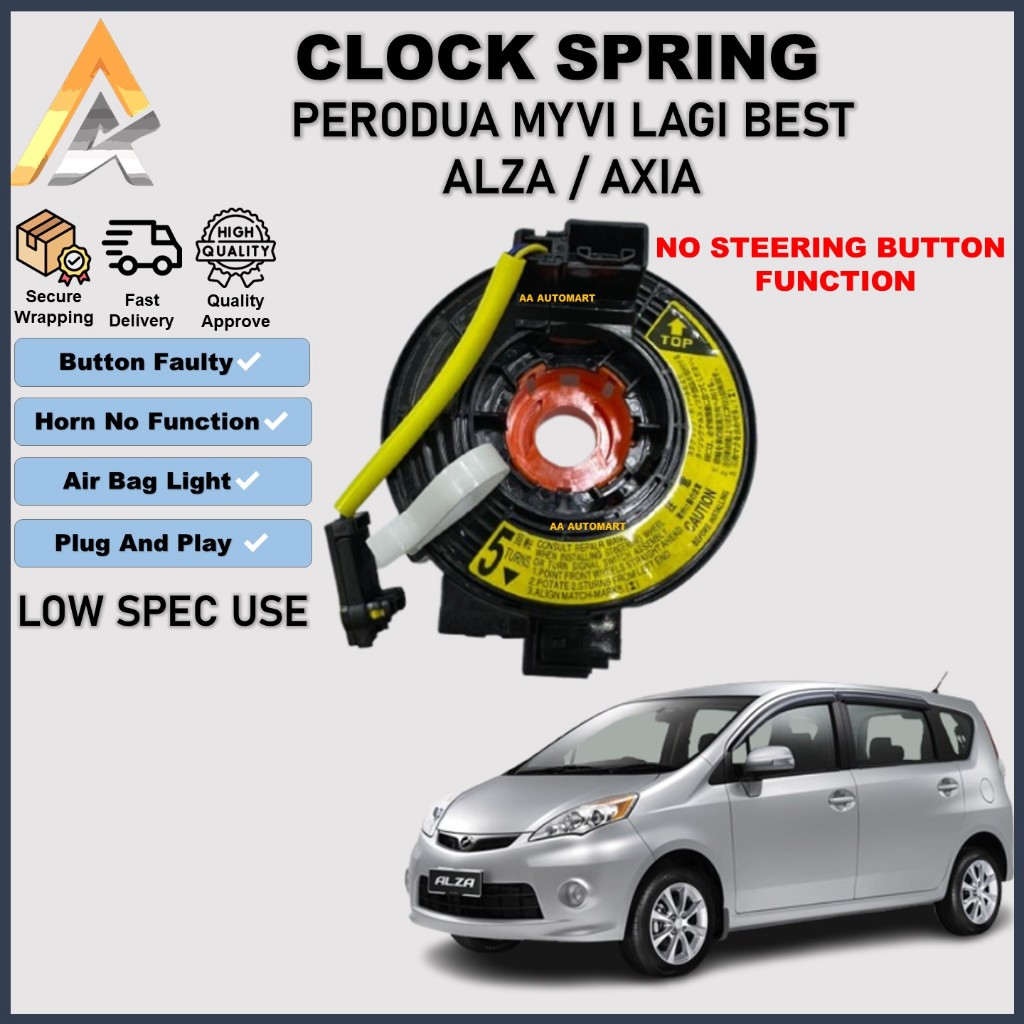PERODUA CLOCK SPRING 3 PIN ORANGE /MYVI Lagi Best 1.3 /AXIA E Spec ...
