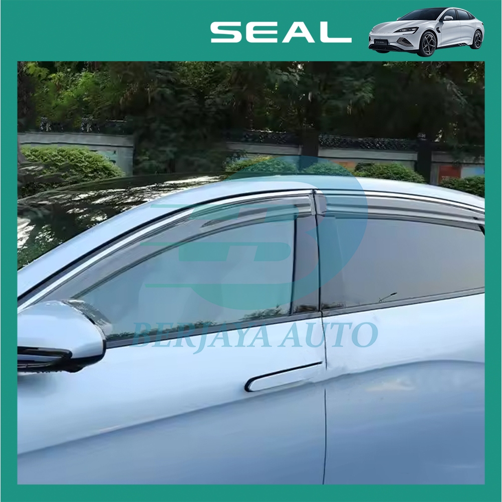 BYD SEAL 2023 - 2025 Door Visor With Chrome Steel Lining Side Window ...