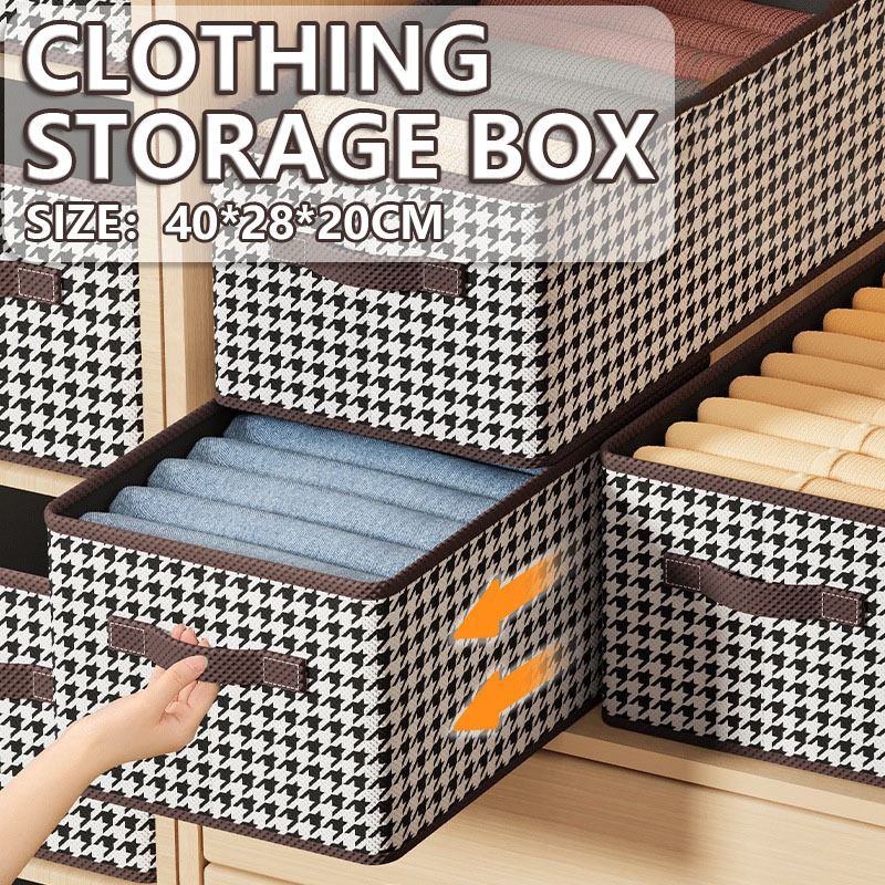 Foldable Storage Box Steel Frame Clothes Organizer Box Storage Basket ...