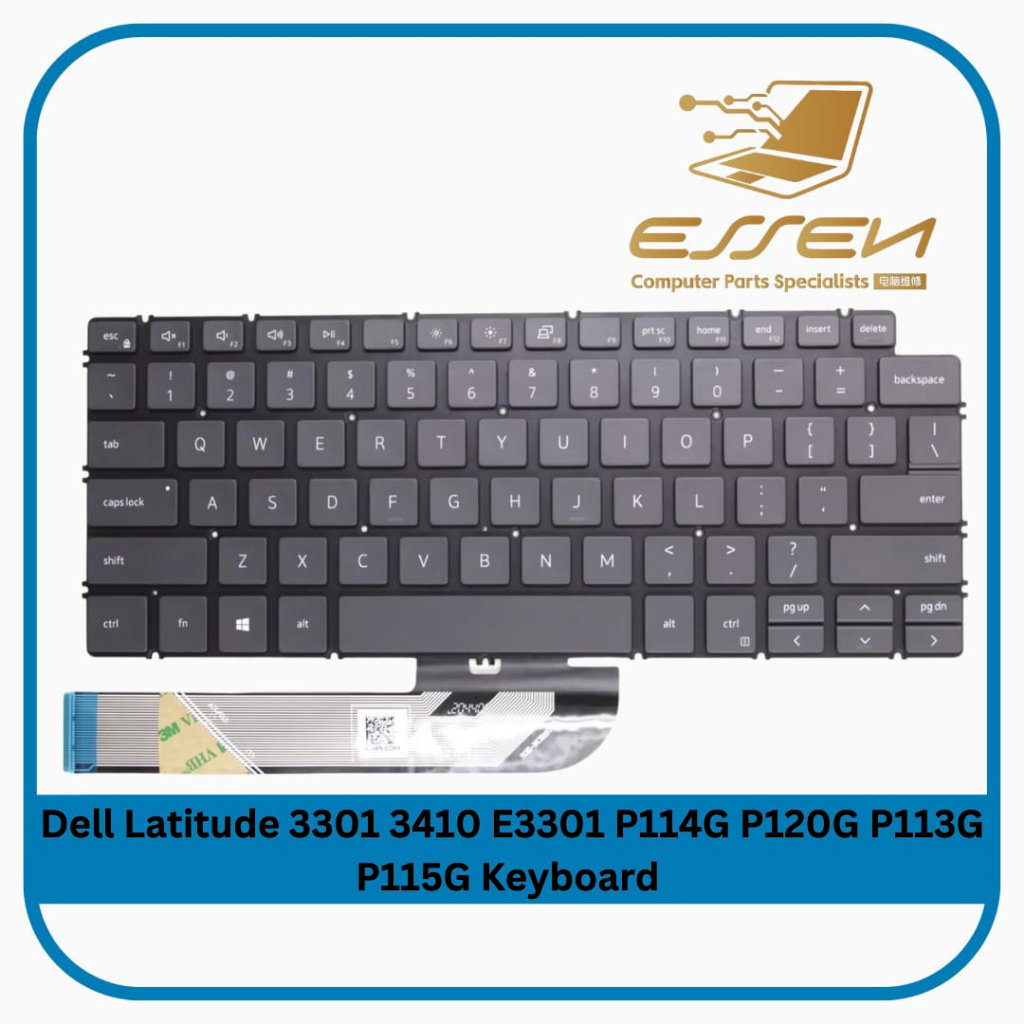 Replacement Keyboard For Dell Latitude 3301 3410 E3301 P114G P120G P113G P115G Keyboard | Shopee ...