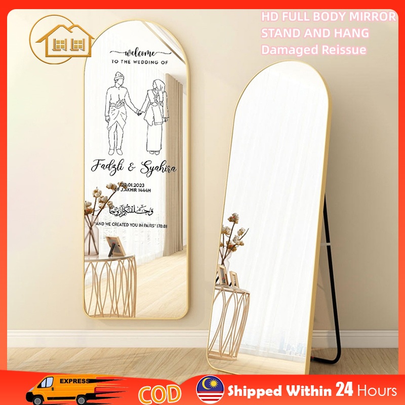 LI- Arch Mirror Stand Cermin enuh panjang Cermin Panjang Full-Length ...