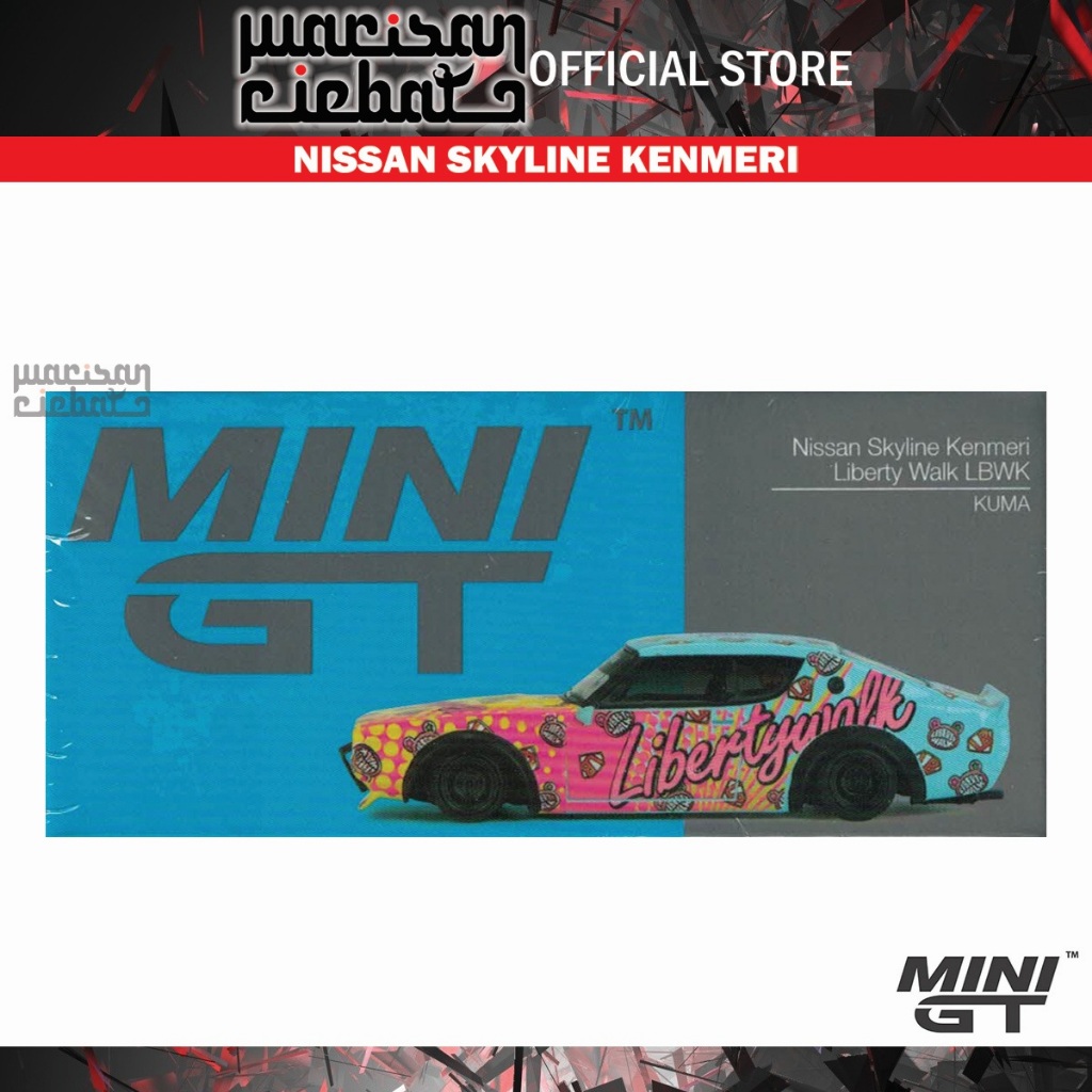 Mini GT 1/64 698 Nissan Skyline Kenmeri Liberty Walk LBWK KUMA | Shopee ...
