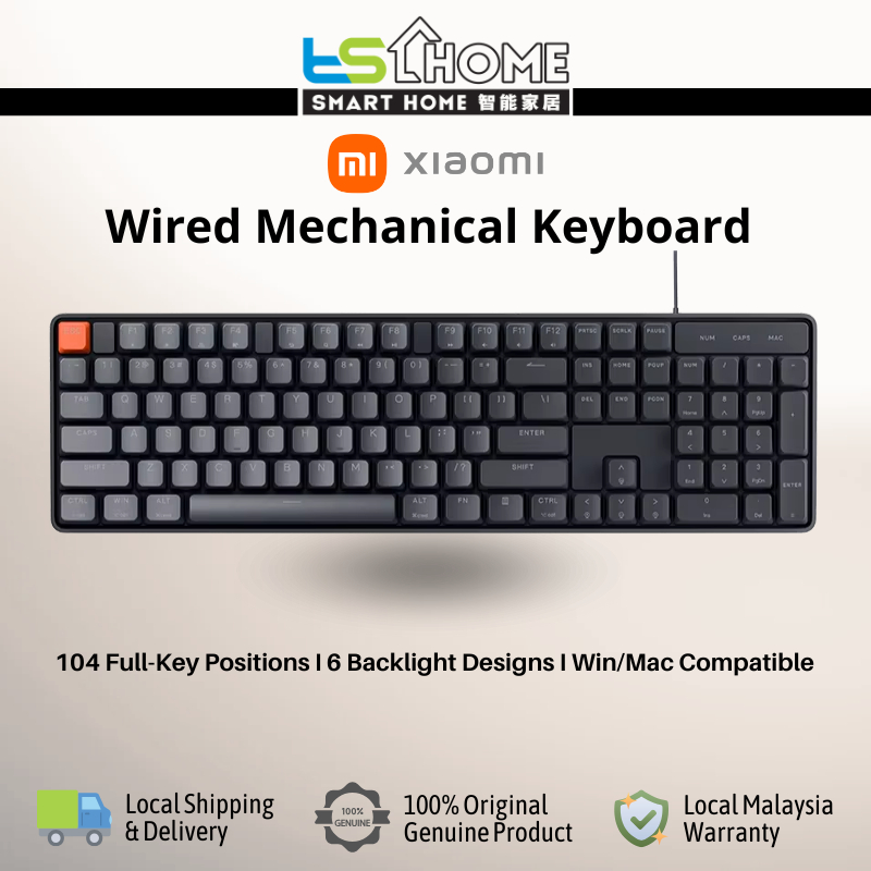Xiaomi Mi 6 Backlight Design Wired Mechanical Keyboard | Shopee Philippines