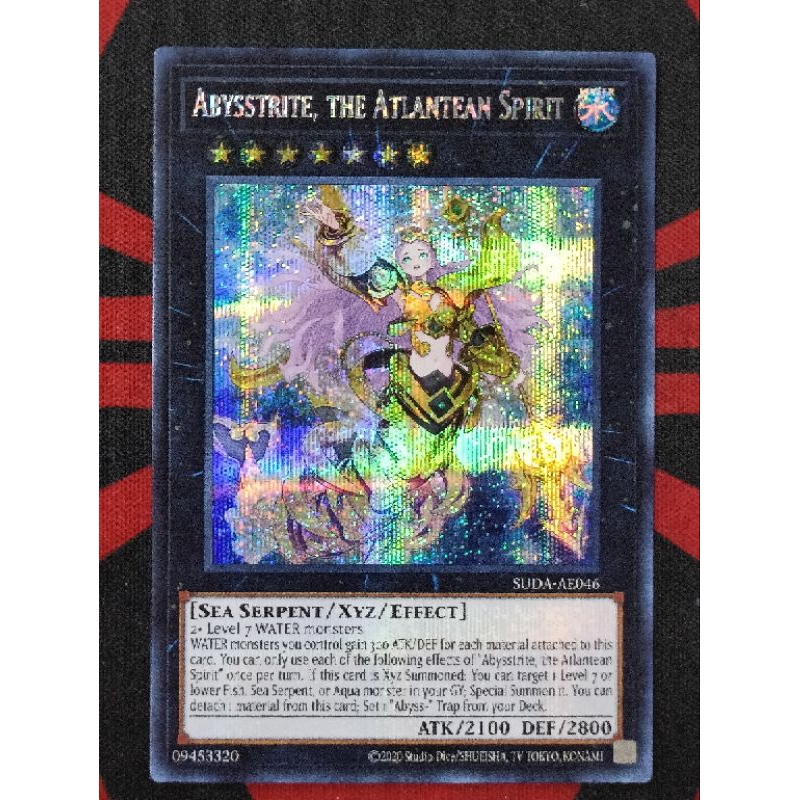 YUGIOH KONAMI SUDA-AE046 Abysstrite, the Atlantean Spirit | Shopee ...