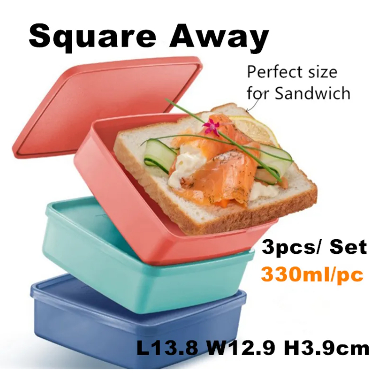 Tupperware Square Away 330ml | Shopee Philippines