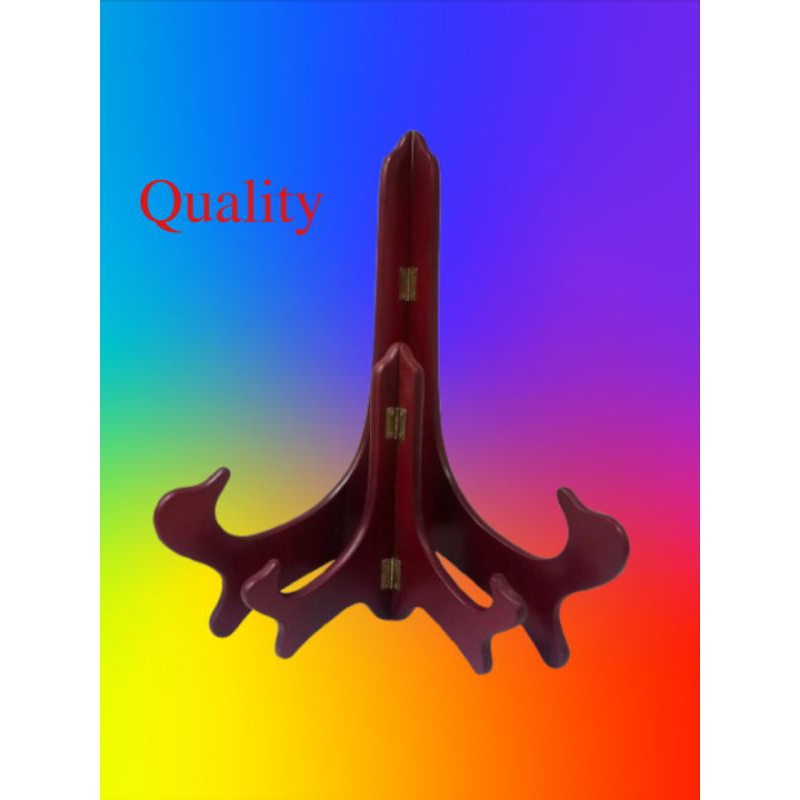 Wooden Folding Plate Highclass Display Stands . | Shopee Philippines