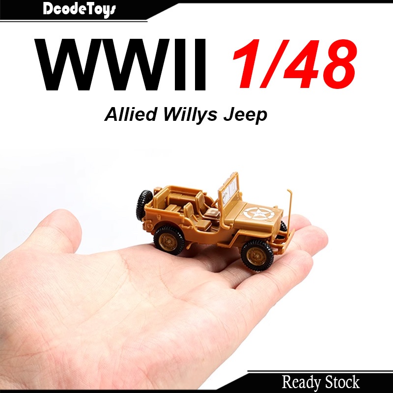 1/48 Allied Willys Jeep 4x4 Military 4D WWII World War II model kits ...