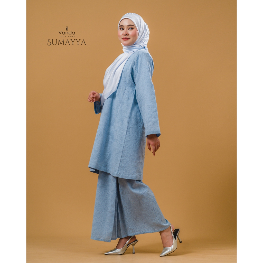 Vanda Kurung Sumayya Cotton Lace 5 colours | Shopee Philippines