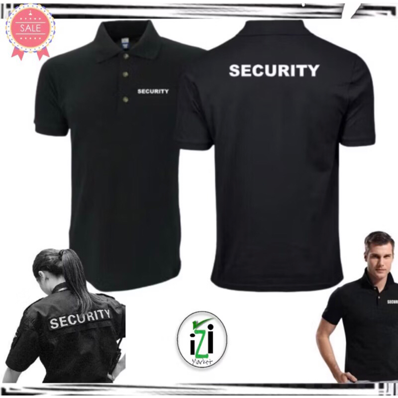 Unisex Security Polo Shirt Premium Cotton Uniform Short Sleeve Event ...