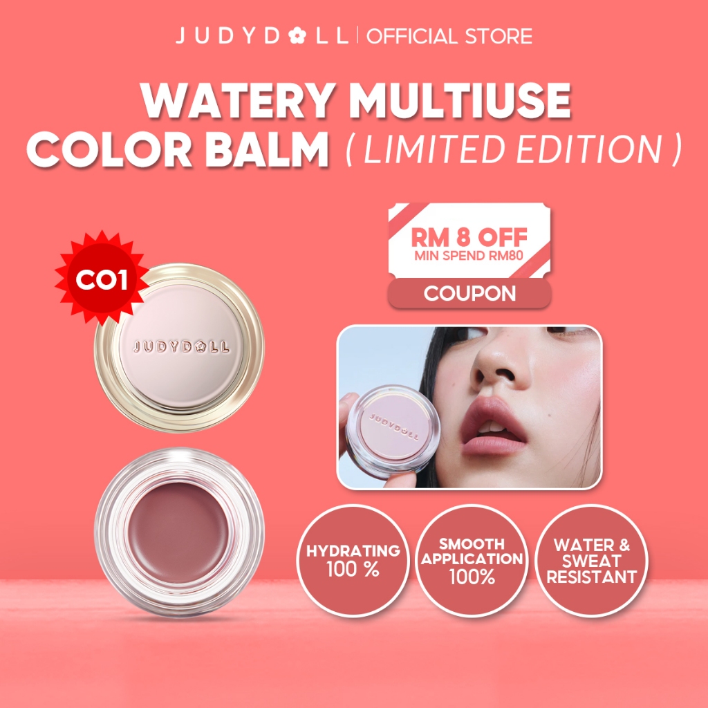 Judydoll Watery Multiuse Color Balm C01 (Limited Edition) | Shopee ...