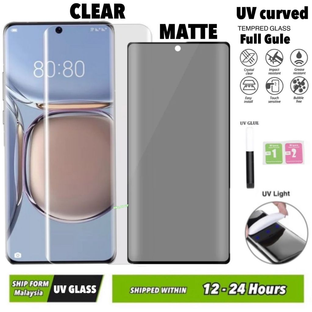 HONOR MAGIC 5 PRO /MAGIC 4 PRO NAONO LIQUID FULL GULE UV CLEAR GLASS ...