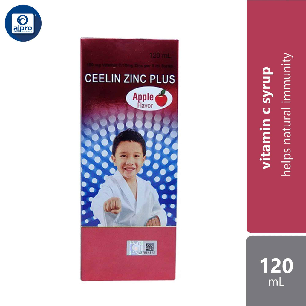 Ceelin Zinc Plus Syrup 120ml Vitamin C & Zinc [Exp Date: 05/2025 ...