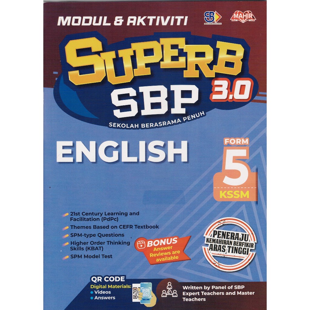 MODUL & AKTIVITI : SUPERB SBP 3.0 ENGLISH FORM 5 KSSM ( 2025 ) | Shopee ...