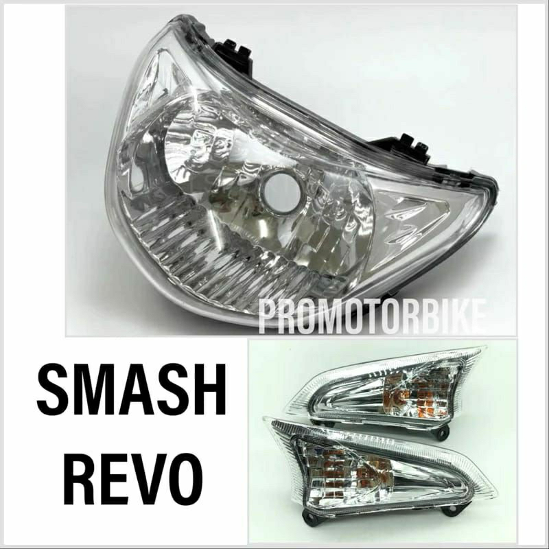Suzuki Smash Revo Head Lamp Head Light Unit + Front Signal Set Signal ...