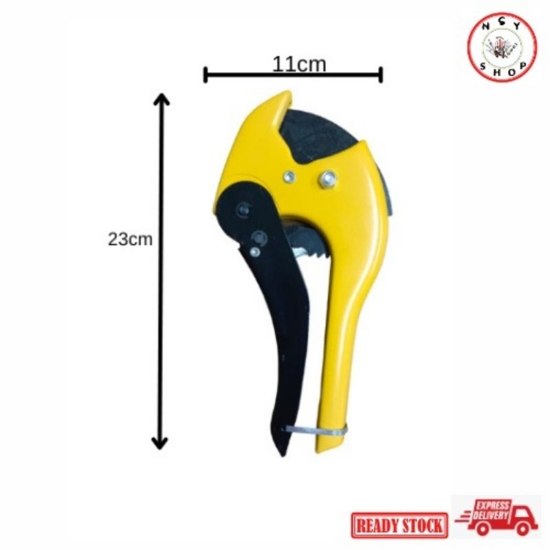 9 inch Heavy Duty Ratchet Pvc Pipe Cutter Gunting Pemotong Paip Besar ...
