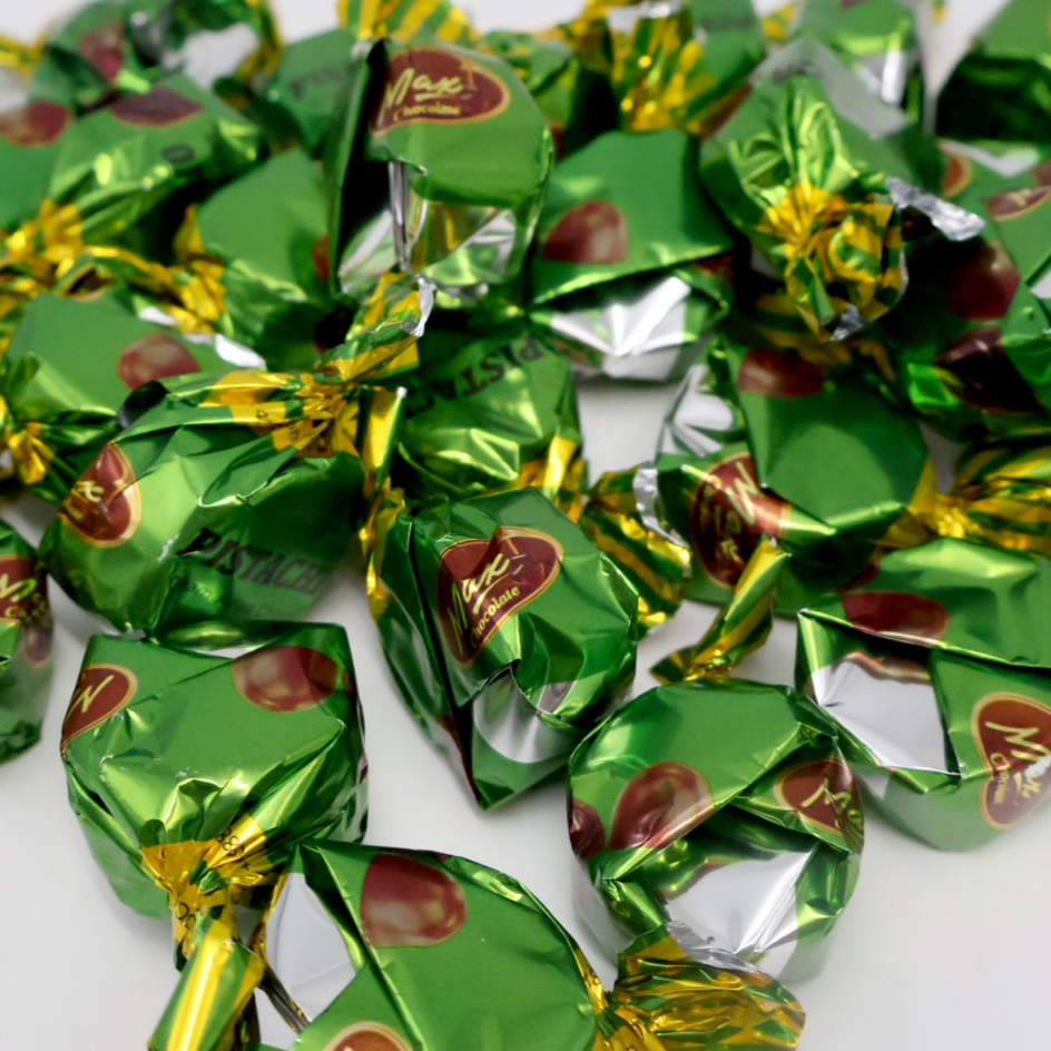 MAX TRUFFLES CHOCOLATE WITH A SMOOTH MELTING PISTACHIO FILLING {250G ...