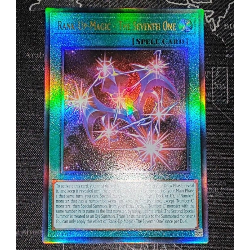 YUGIOH CR07-AE096 Rank-Up-Magic - The Seventh One[UTR] | Shopee Philippines