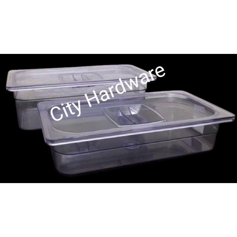 AS Plastic 1/4 Food Pan Chafing Dish Plastic Tray Cover/ Bekas Makanan ...