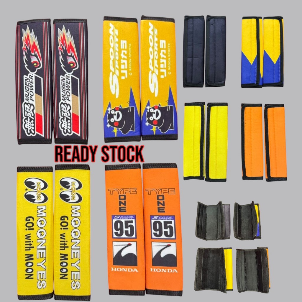 mugen spoon sport mooneyes type one spoon cover seatbelt car universal ...