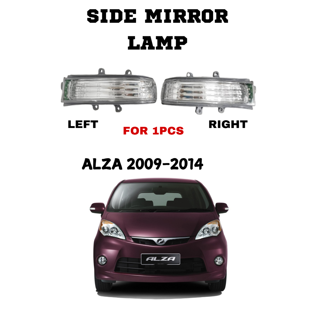 Perodua Alza 2009-2014 Side Mirror Lamp/Lampu Signal Cermin Sisi Left ...