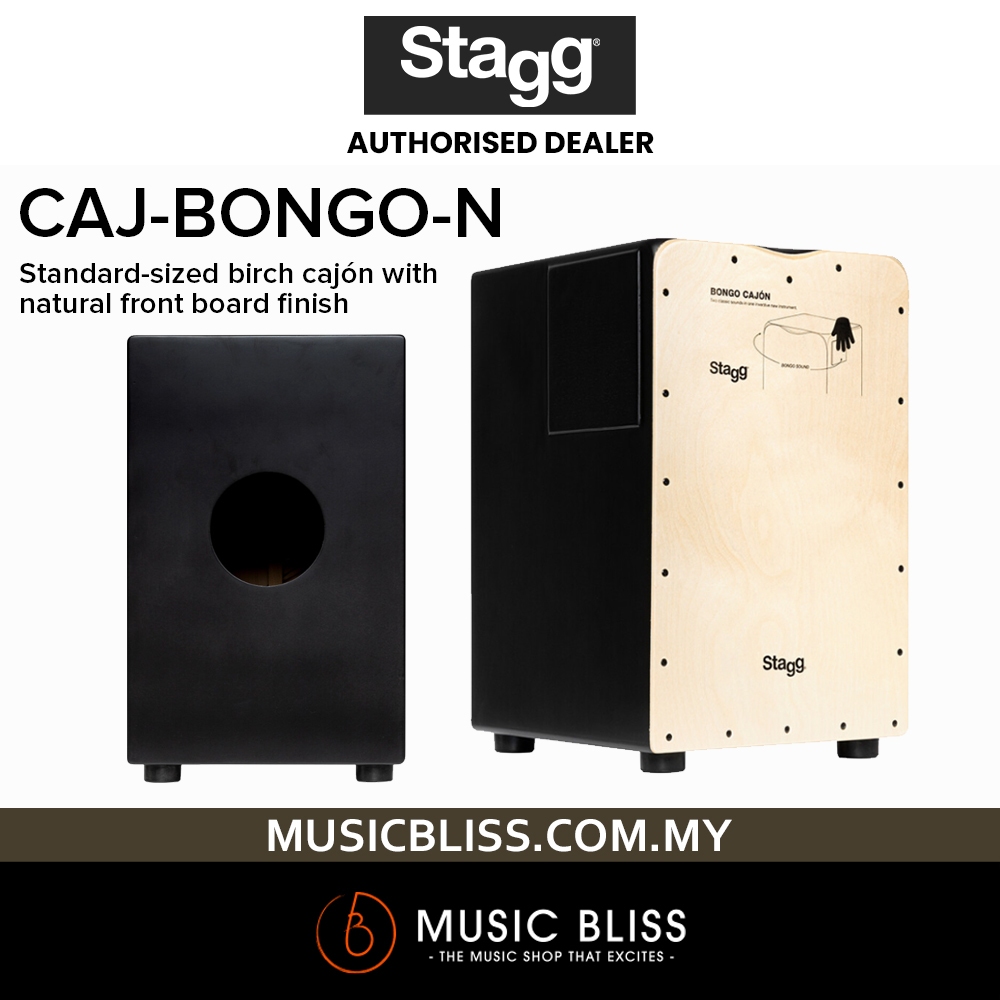 Stagg CAJ-BONGO Standard Cajon With Bongo Side (CAJBONGON) | Shopee ...