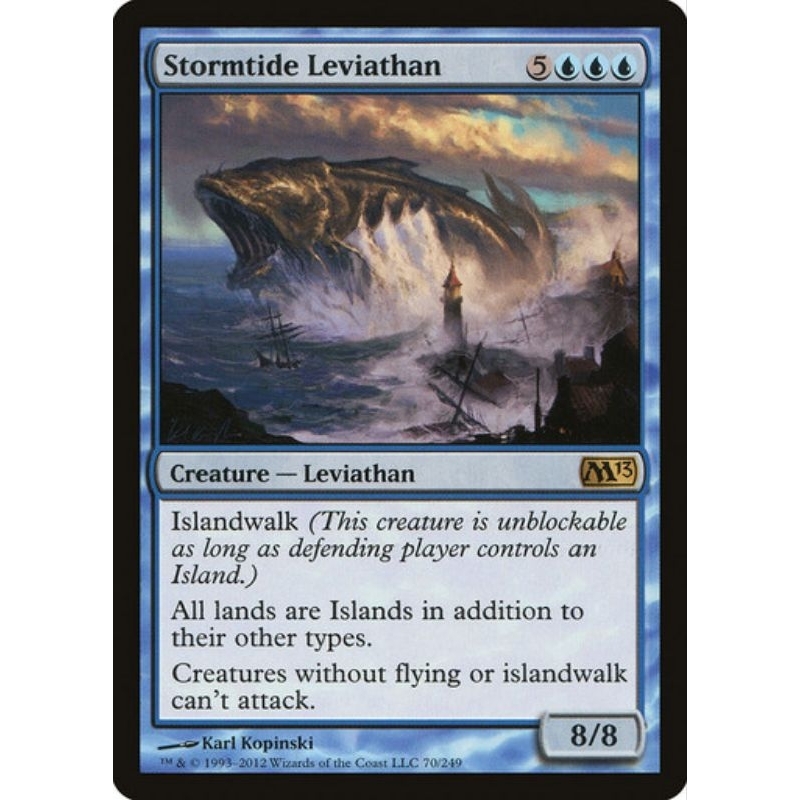 MTG Blue Card - Stormtide Leviathan (Magic 2013) | Shopee Philippines