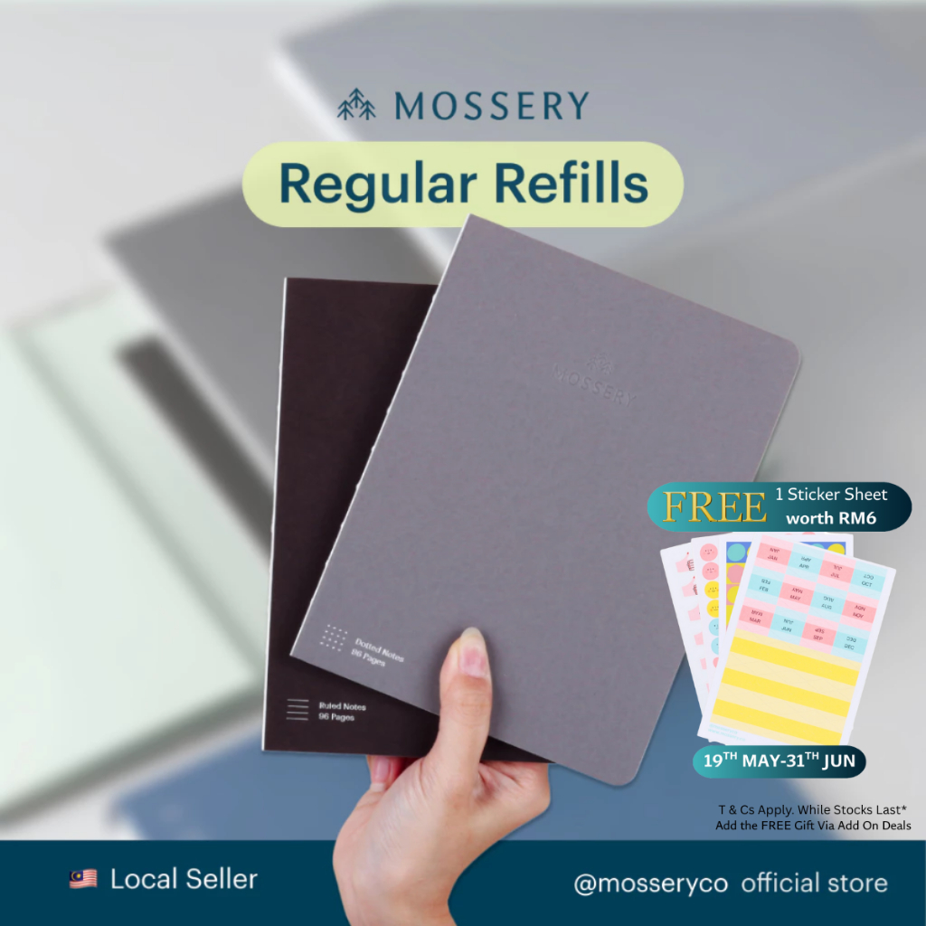 Mossery Regular Refills: Planners, Notebooks & Sketchbooks (Buku Nota ...