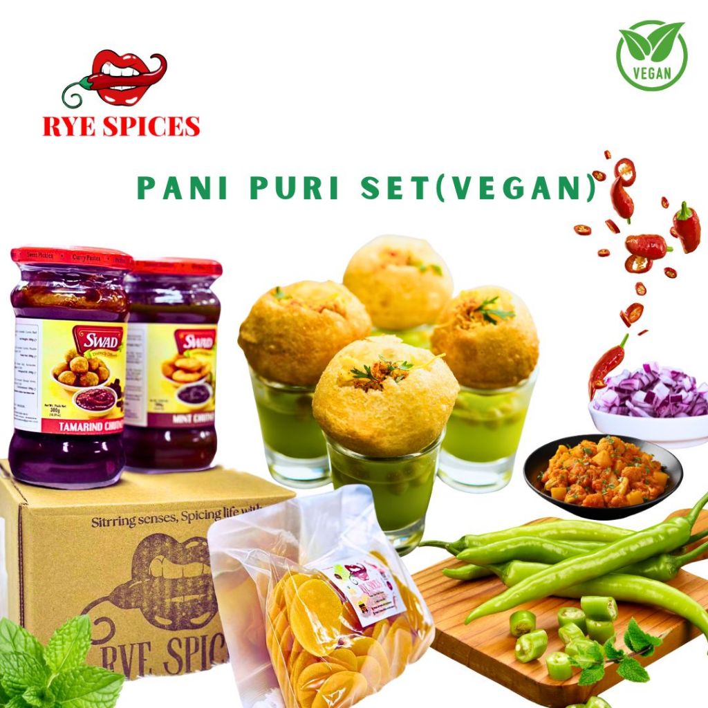 Rye Spices Pani Puri Set (Vegan)/ Set Pani Puri Rye Spices (Sesuai ...