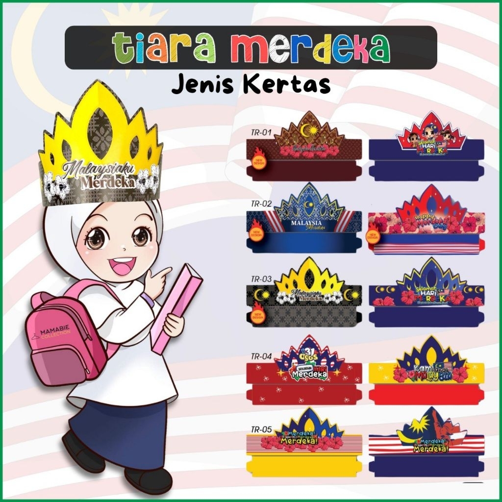 Tiara Merdeka Crown Merdeka Accessories Girls Boys 2025 Prop Girl ...