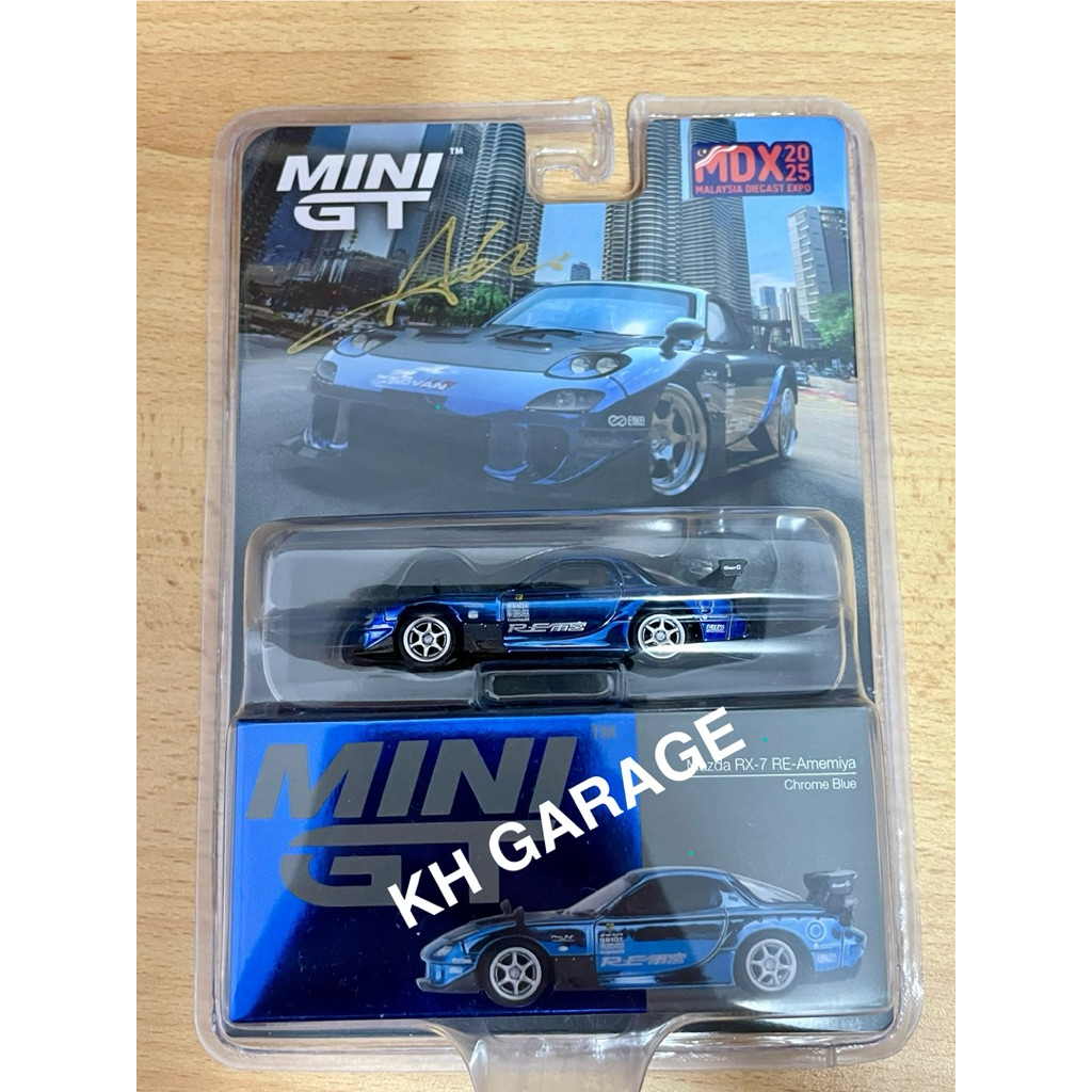 MINI GT 1020 Mazda RX-7 RE-Amemiya Chrome Blue Diecast Expo 2025 ...