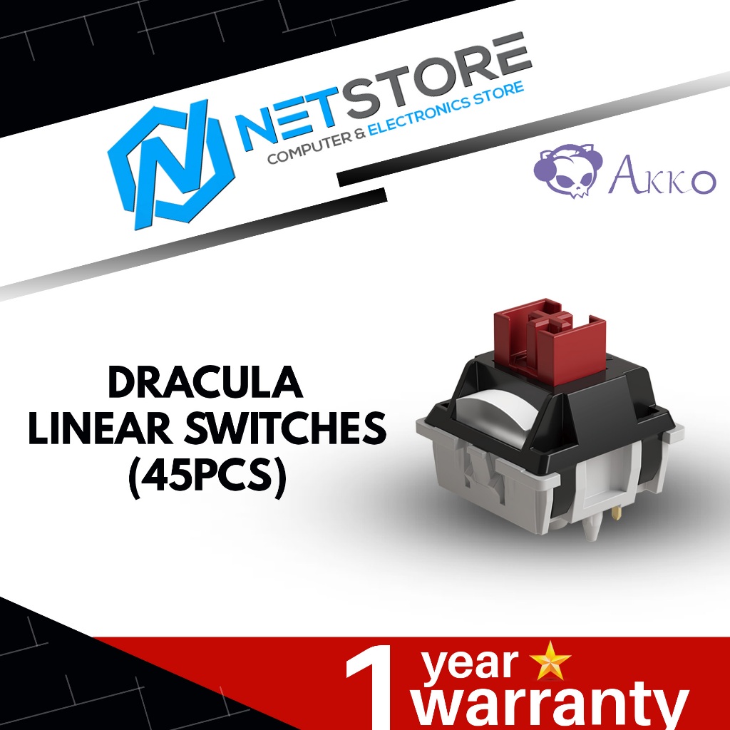 AKKO DRACULA LINEAR SWITCHES (45PCS) - 6925758630559 | Shopee Philippines