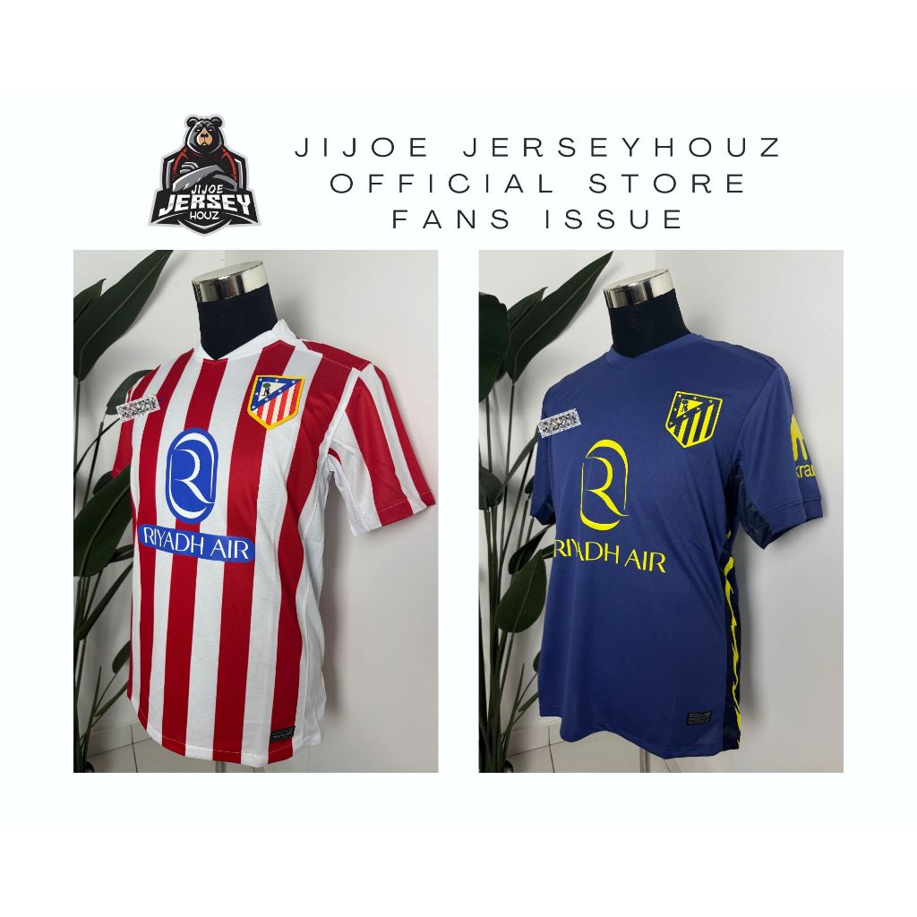 ATLETICO MADRID HOME AWAY 25/26 FANS ISSUE | Shopee Philippines
