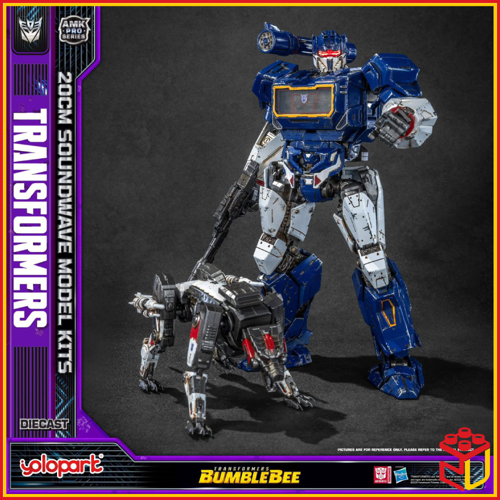 Yolopark AMK PRO Series Transformers BUMBLEBEE SOUNDWAVE Model Kit 20cm ...