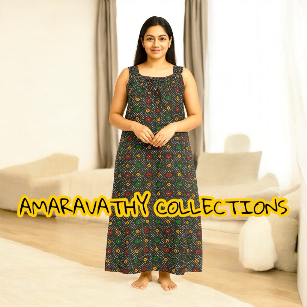 Black Indian Night Dress or Nighty Nightgown38 | Shopee Philippines