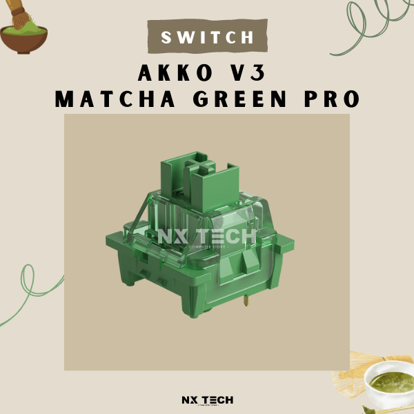 Akko V3 Matcha Green Pro 3 pin Linear Switch for mechanical keyboard ...