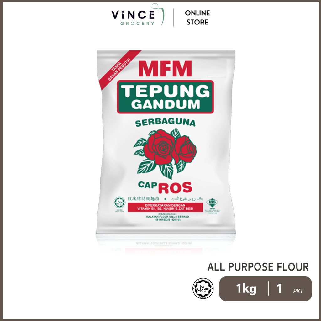 MFM CAP ROS Tepung Gandum Serbaguna All Purpose Flour・All Purpose Flour ...