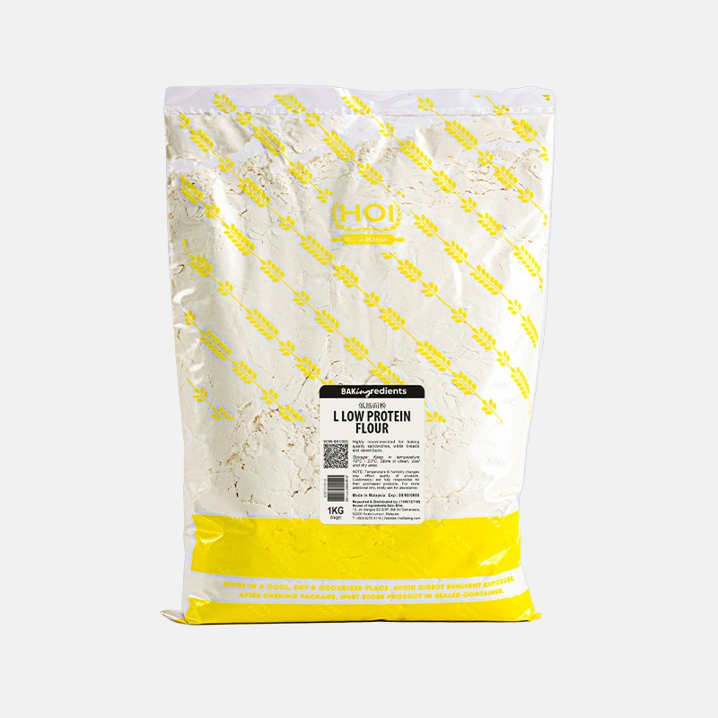 Bakingredients L Low Protein Flour 1KG Tepung Protein Rendah (Natural ...