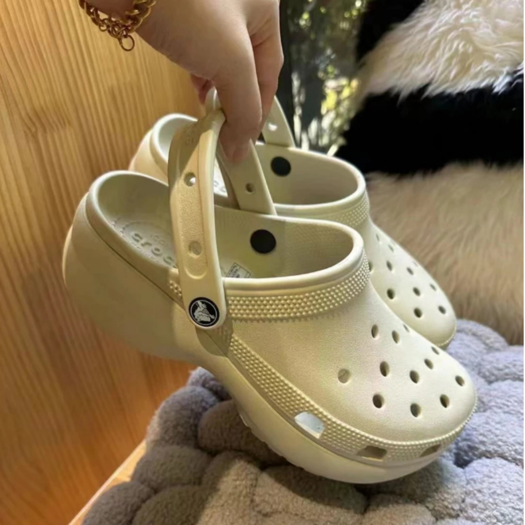 Crocs classic platform clog sandals for woman with ecobag(4cm heels) | Shopee Philippines