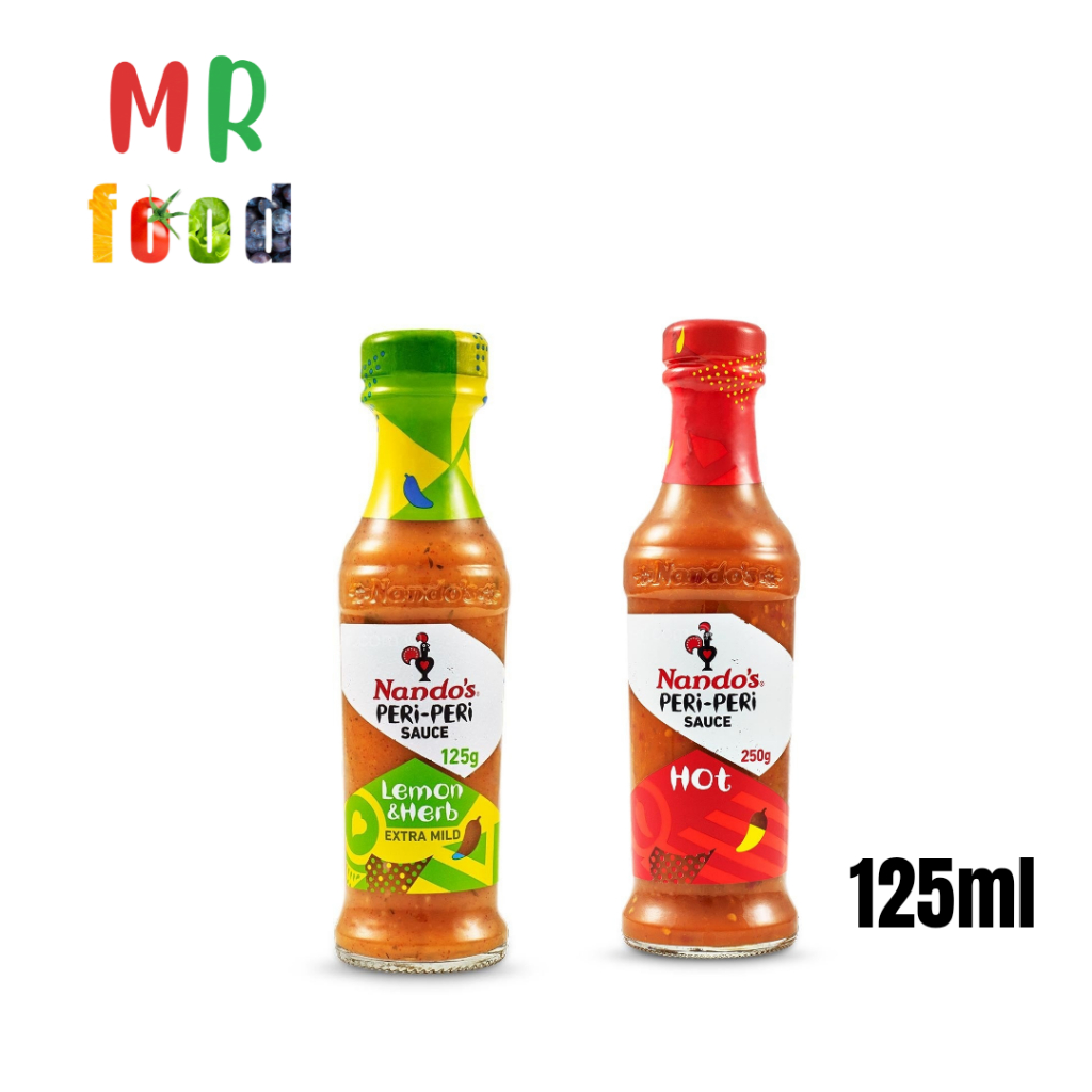 Diet Sauce Garlic Sos Peri-Peri Chili Nando's Lemon Herb Dipping Hot ...