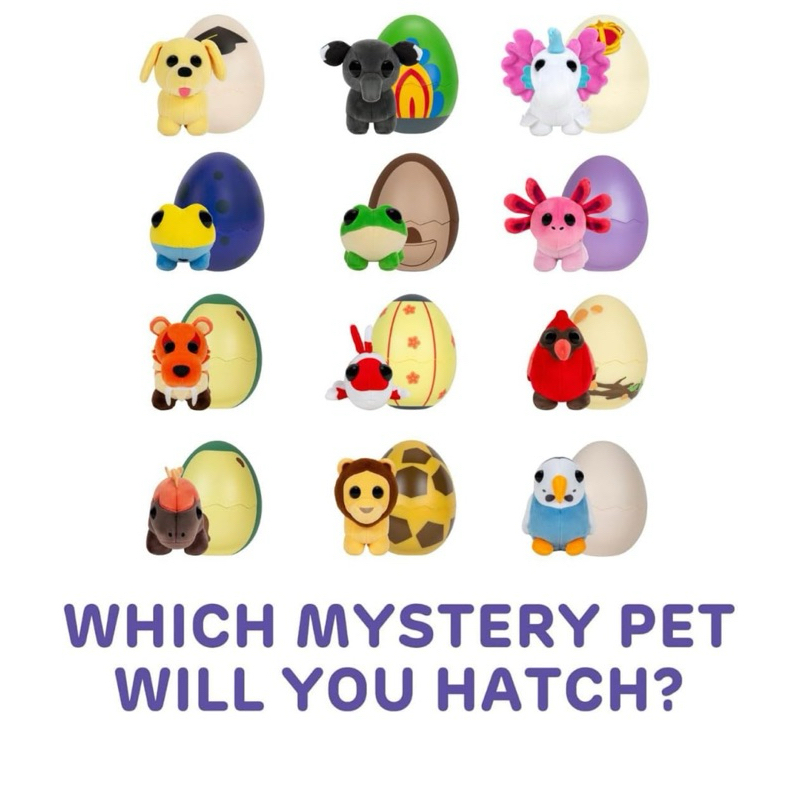 Roblox Toy Adopt Me Surprise Plushy Egg inside 5 inch Pet Plushy ...