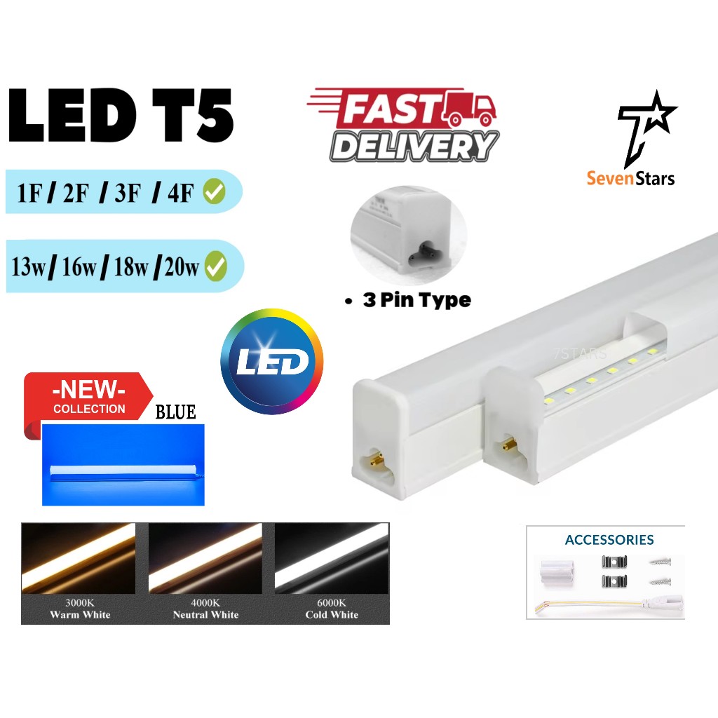 LED T5 High Grade Tube Light Drop Curve Light Ceiling Light Lampu Plaster Siling Mentol T5 ...