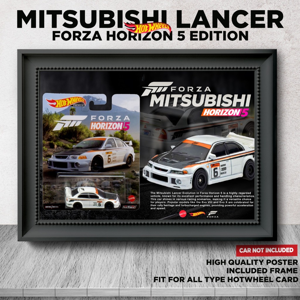 Frame Hotwheels Mitsubishi Lancer Forza Horizon 5 Edition Poster ...
