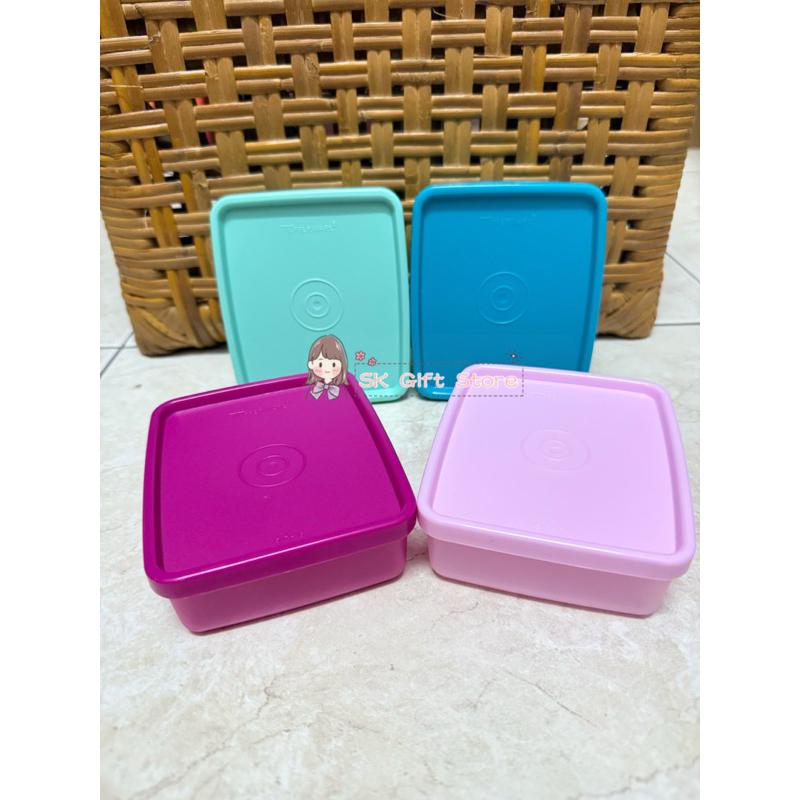 Tupperware Mini Square Away 140ml (set of 4pcs) | Shopee Philippines