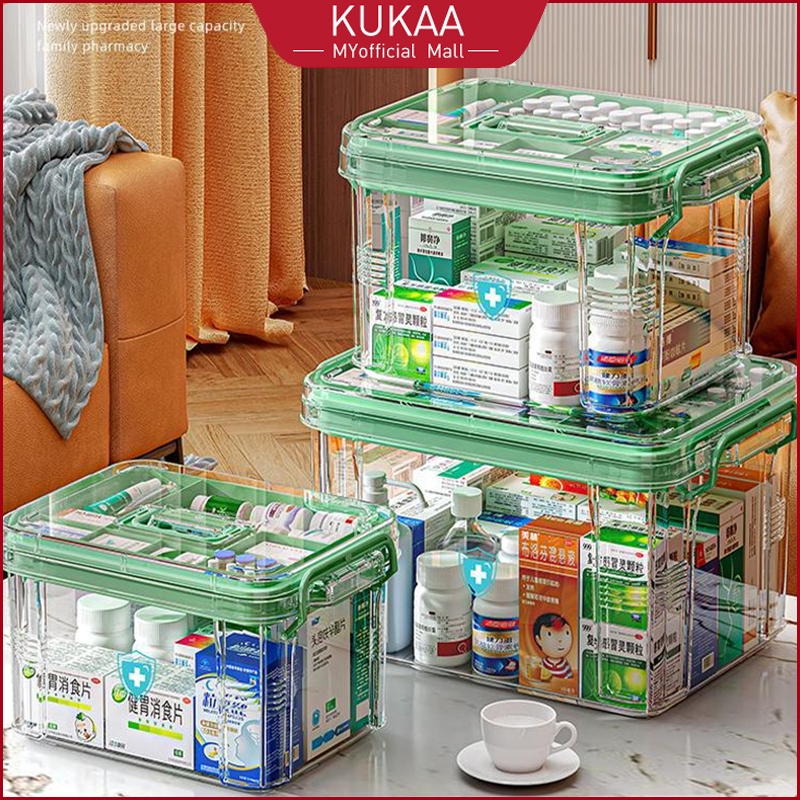 IKEA Large Capacity First Aid Kit Set Complete Plastic Medicine Storage ...
