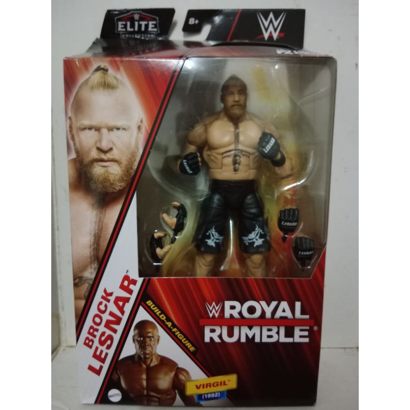 (Box Damage) Mattel WWE Elite Royal Rumble Brock Lesnar Wrestling Action Figure BAF Virgil ...
